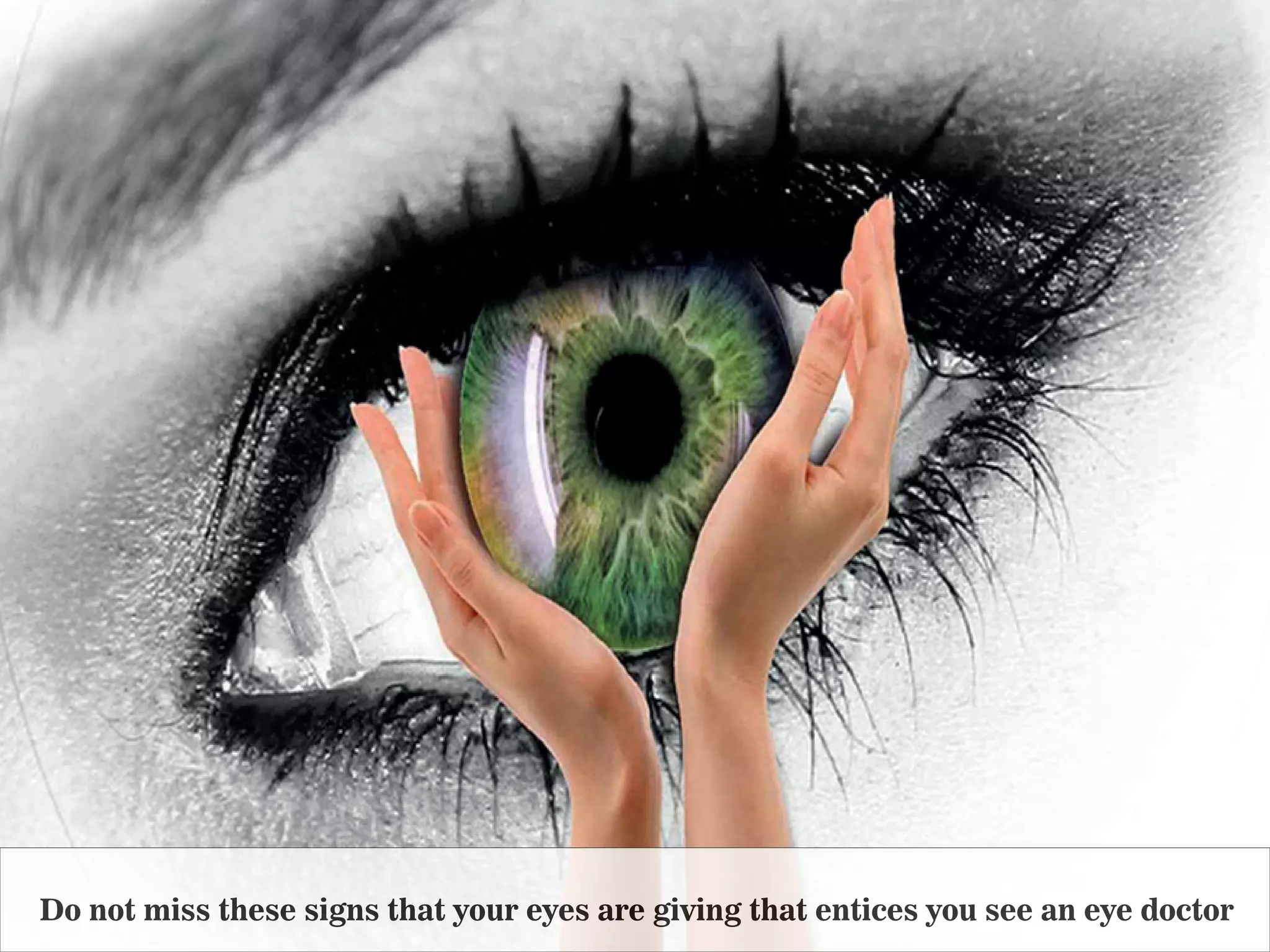 Do not miss these signs that your eyes are giving that entices you see ...