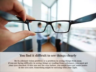 Do not miss these signs that your eyes are giving that entices you see ...