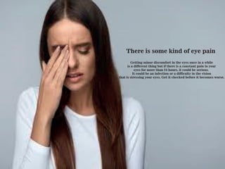 Do not miss these signs that your eyes are giving that entices you see ...