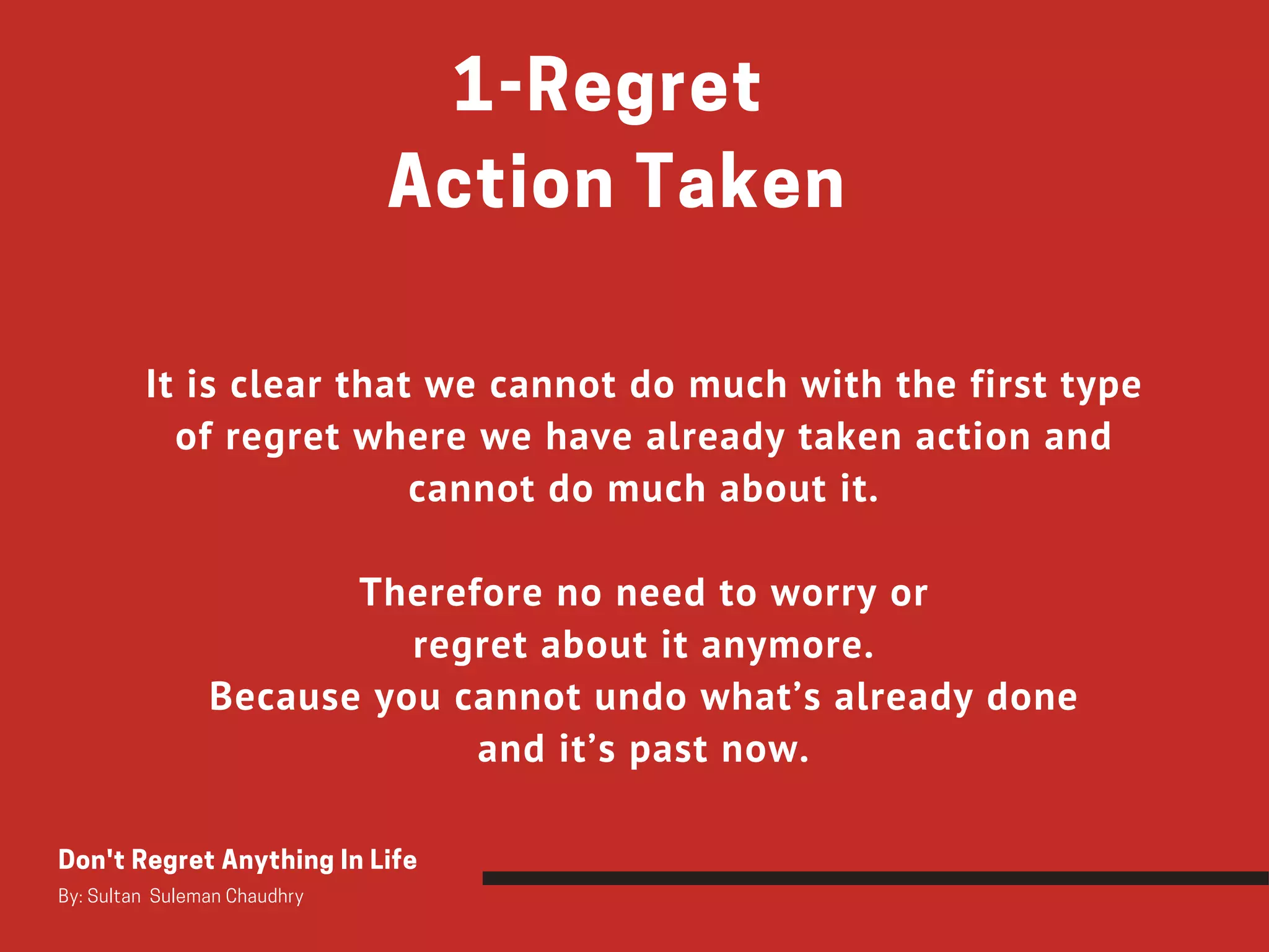 Dno't Regret Anything In life | PDF