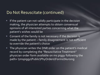 Do not resuscitate | PPTX