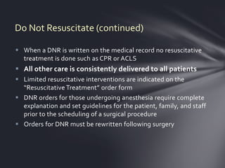 Do not resuscitate | PPTX