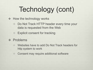 Do not track presentation | PPT