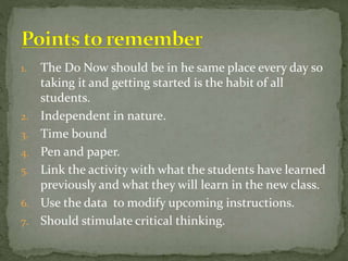 DO NOW.pptx covers brief on this topic and | PPTX