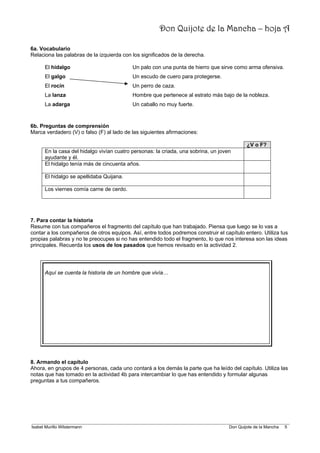 Don quijote | PDF | Educational Assessment | Education