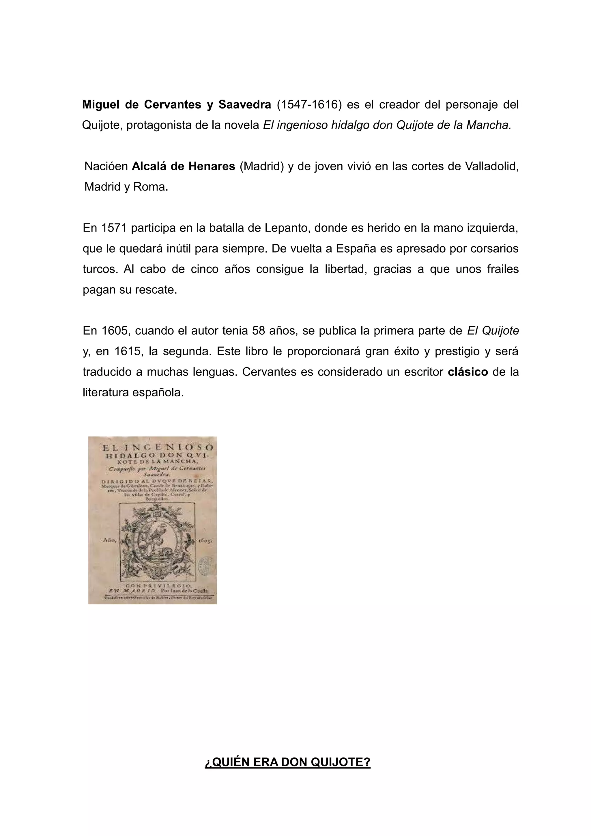 Don quijote de la mancha | PDF