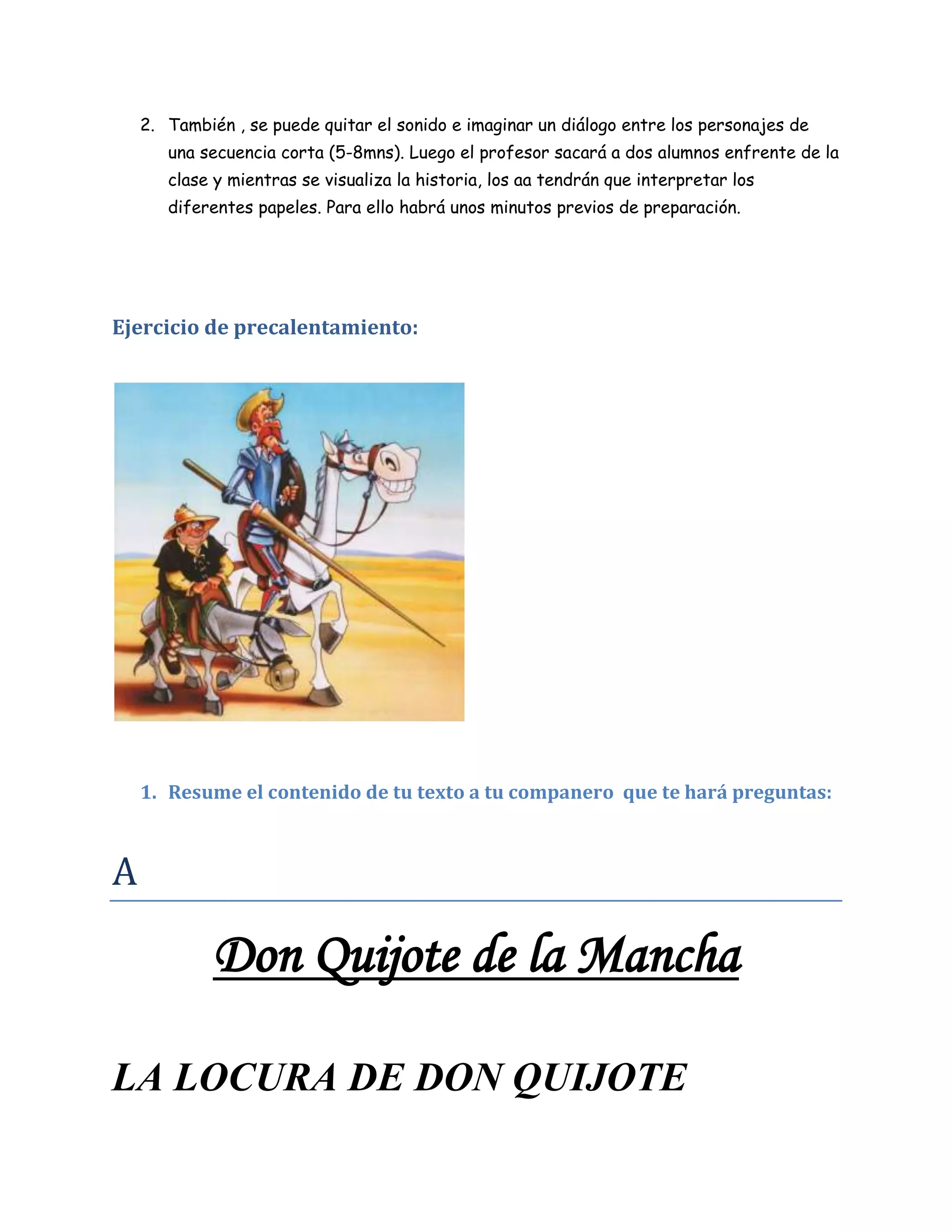 Don Quijote De La Mancha | PDF