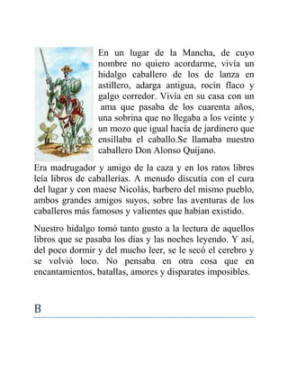 Don Quijote De La Mancha | DOCX