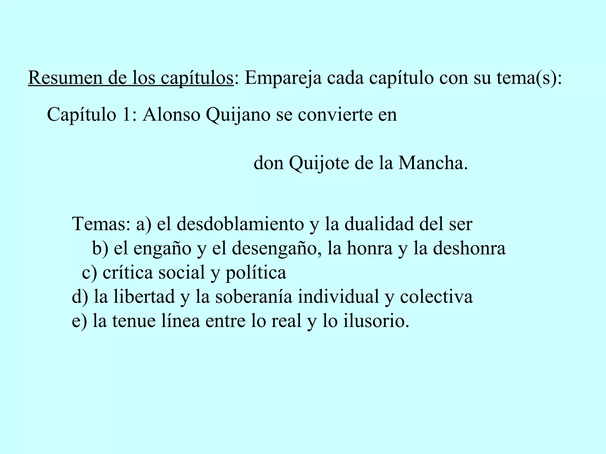 Don Quijote AP Spanish Lit | PPT
