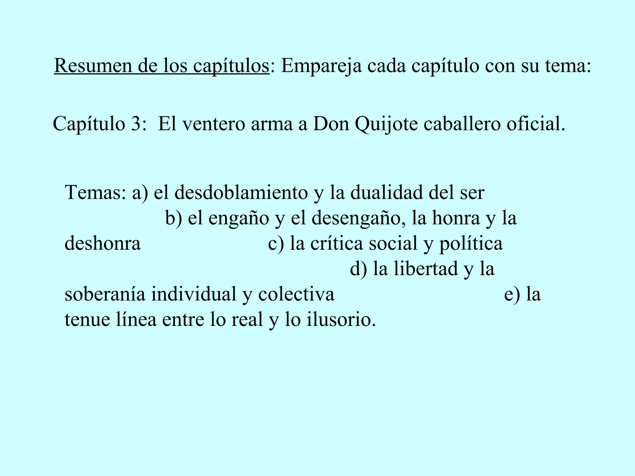 Don Quijote AP Spanish Lit | PPT