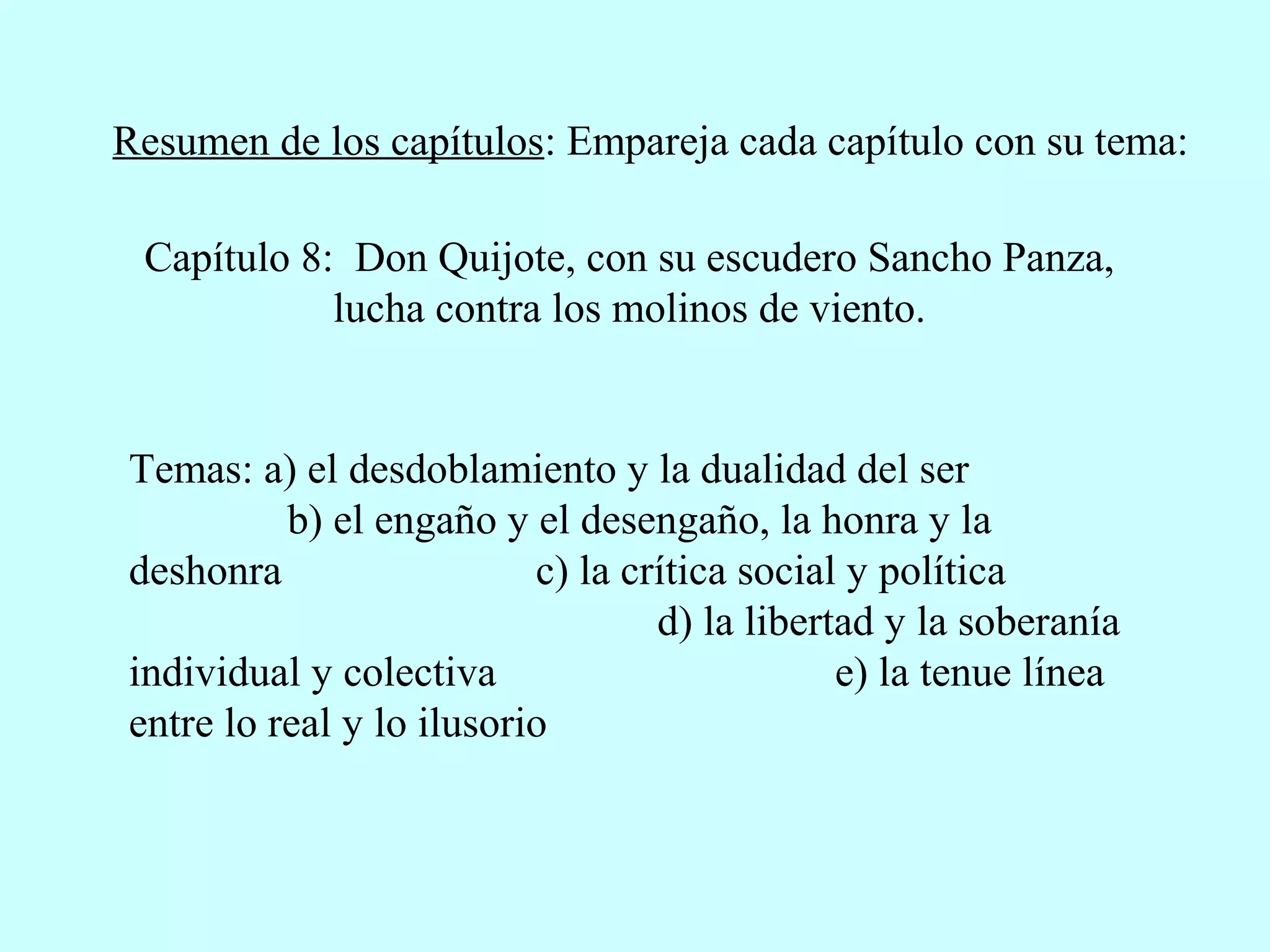 Don Quijote AP Spanish Lit | PPT