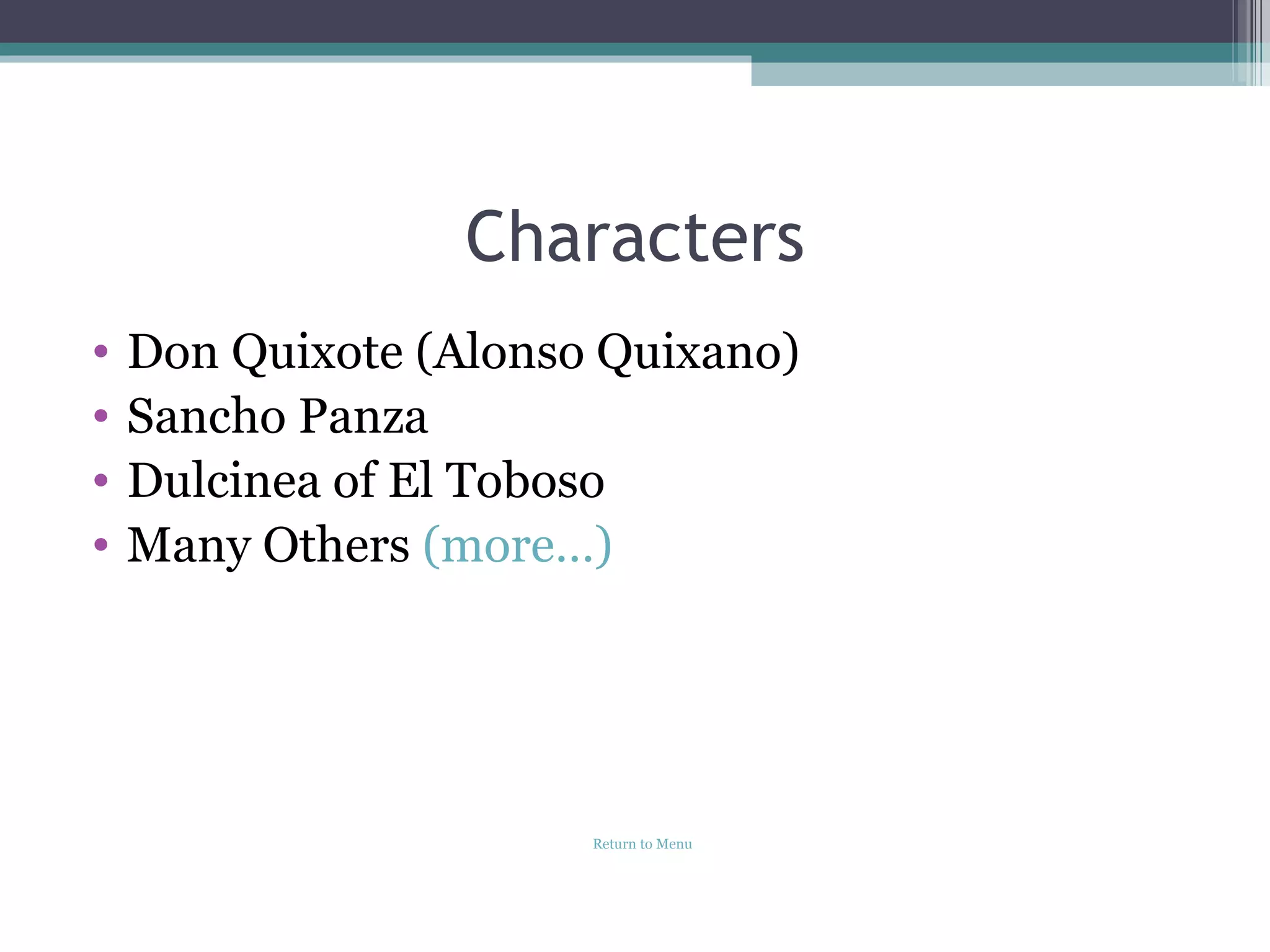 Don Quixote Doc | PPT