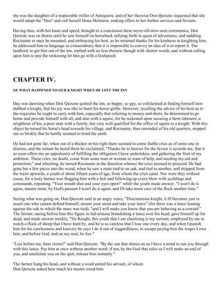 Don quixote chapters i iv | PDF