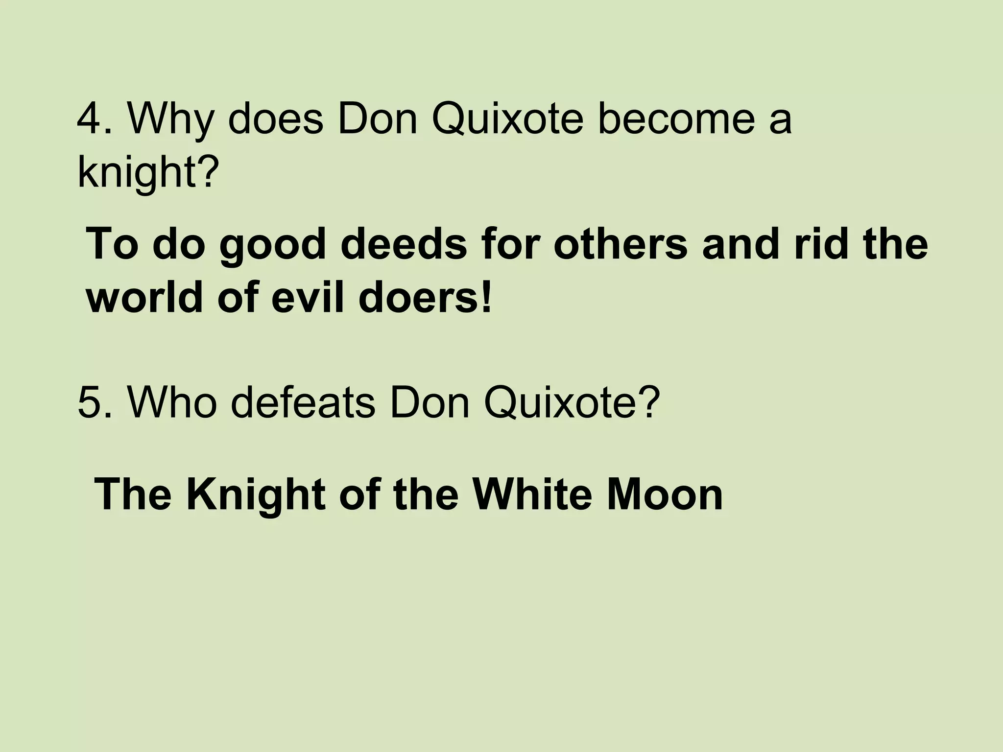 Don Quixote Presentation | PPT