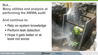 TOTALLY LOST FOR WATER: SENSITIVITY ANALYSIS FOR WATER LOSS & CAPITAL INVESTMENTS | PPT