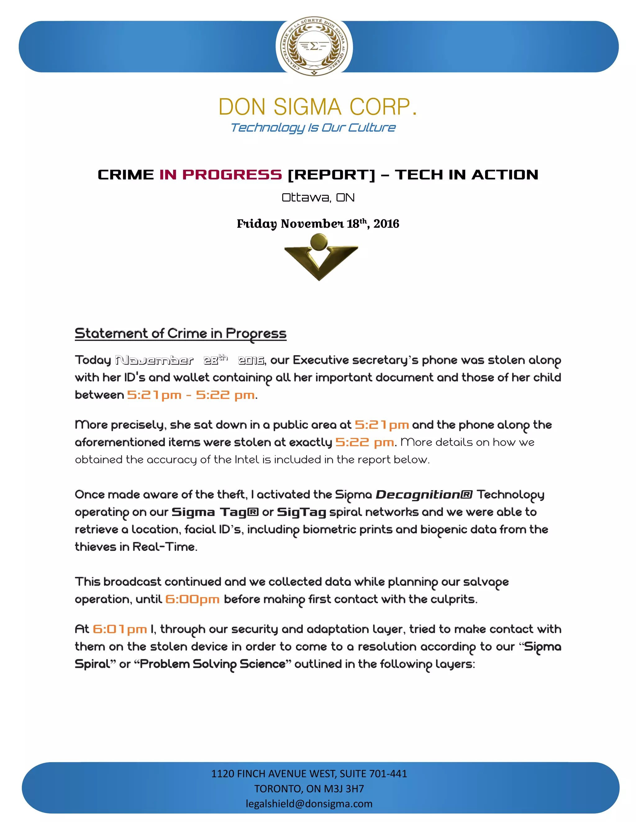 Sigma Tag Tech aka Real-Time Crime Resolution Technology in Action ...