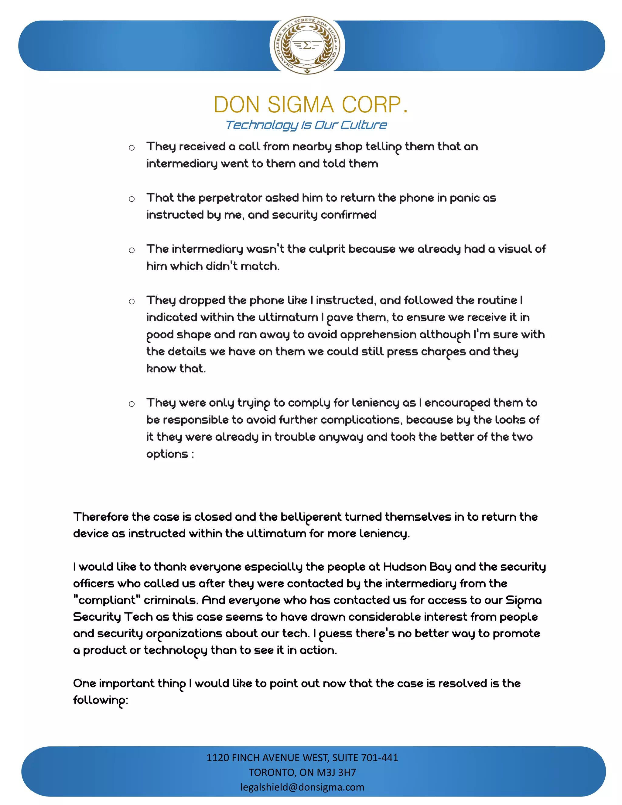 Sigma Tag Tech aka Real-Time Crime Resolution Technology in Action ...