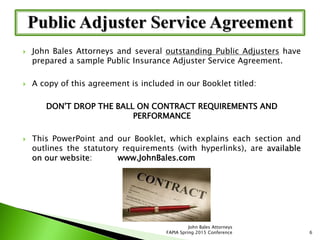 Don't drop the ball on Contract Requirements and Performance (for ...