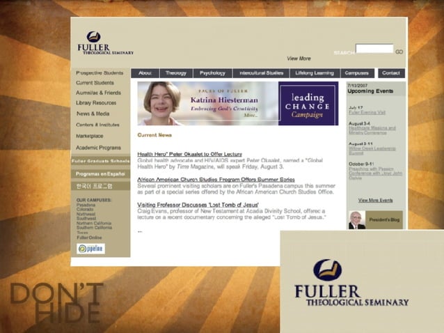 Don't Hide: Taking the Risks That Make Faith Real | PPT | Christianity ...