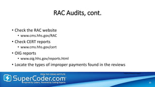 Don’t Land in Hot Water-Audit Proof your Coding and Documentation | PPT