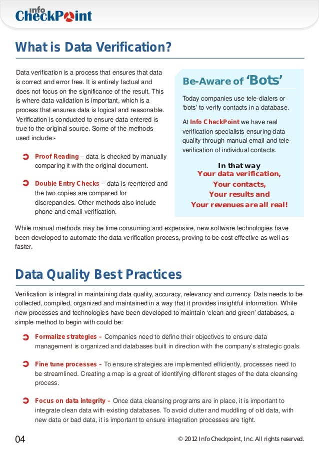 Contact Data Quality International Address Verification