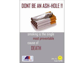 NDU Anti-Smoking Contest | Don’T Be An Ash Hole | PPT