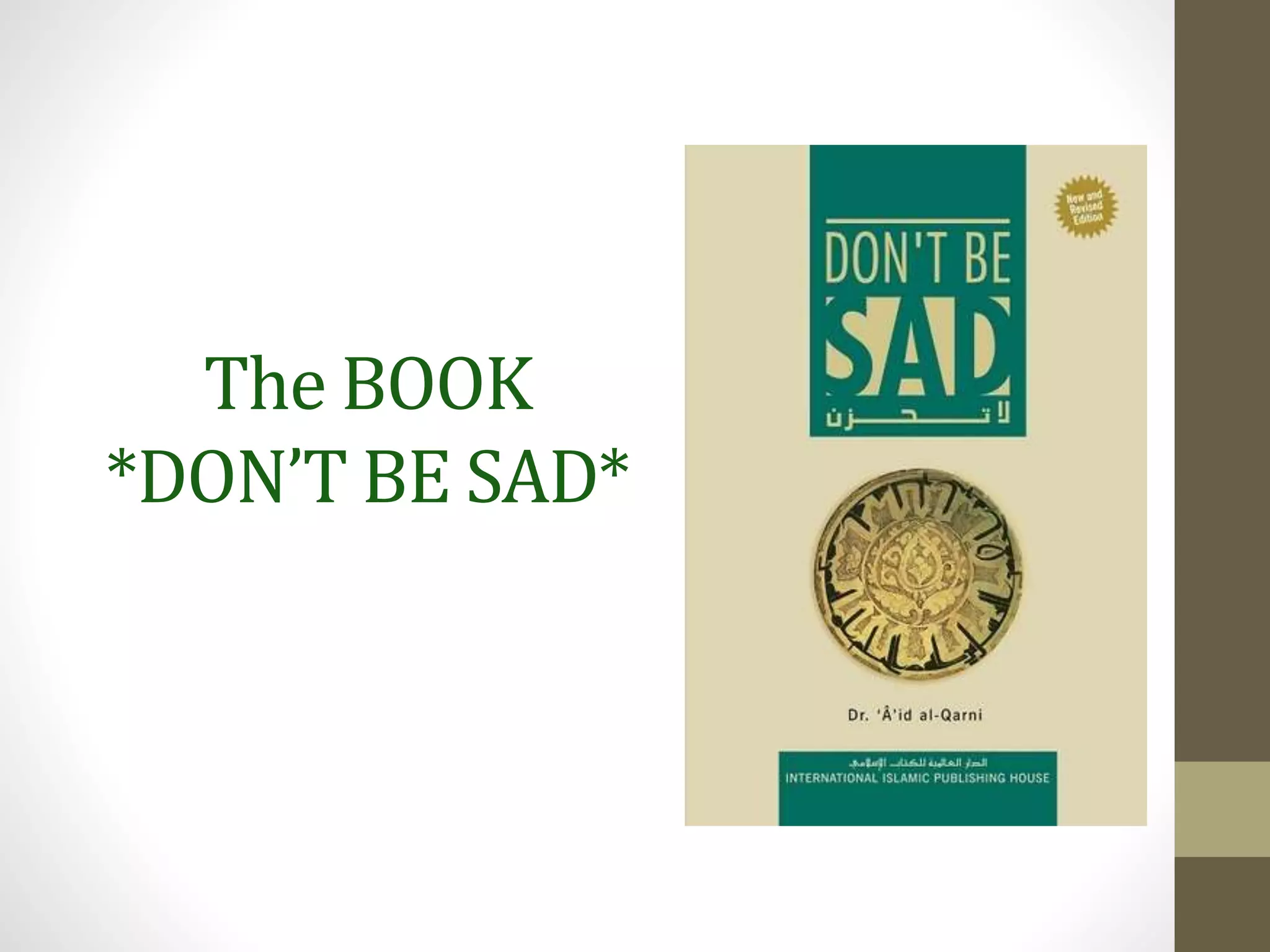 Don't be sad | PPTX