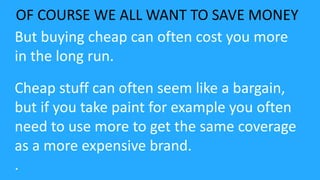 Don't Buy Cheap | PPTX