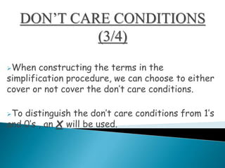 Don't care conditions | PPTX