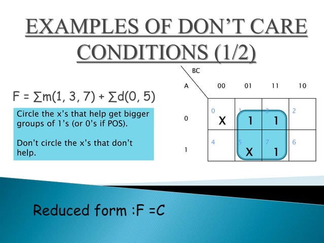 Don't care conditions | PPTX | Technology & Computing