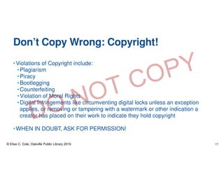 Don't Copy Wrong Copyright | PPT