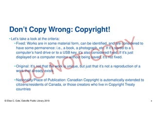 Don't Copy Wrong Copyright | PPT