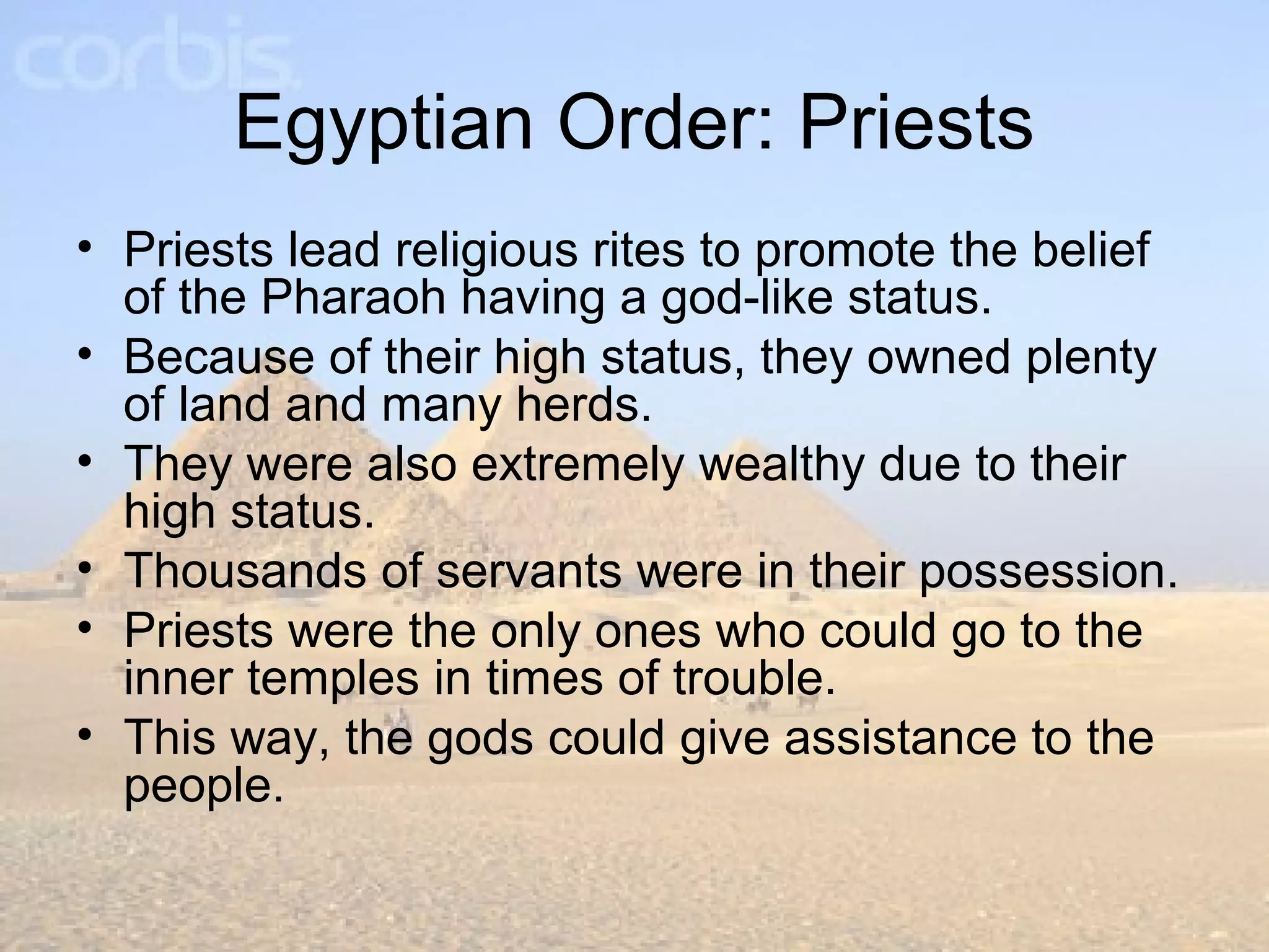 Social, Political, and Religious Order in Egypt and Mesopotamia | PPT