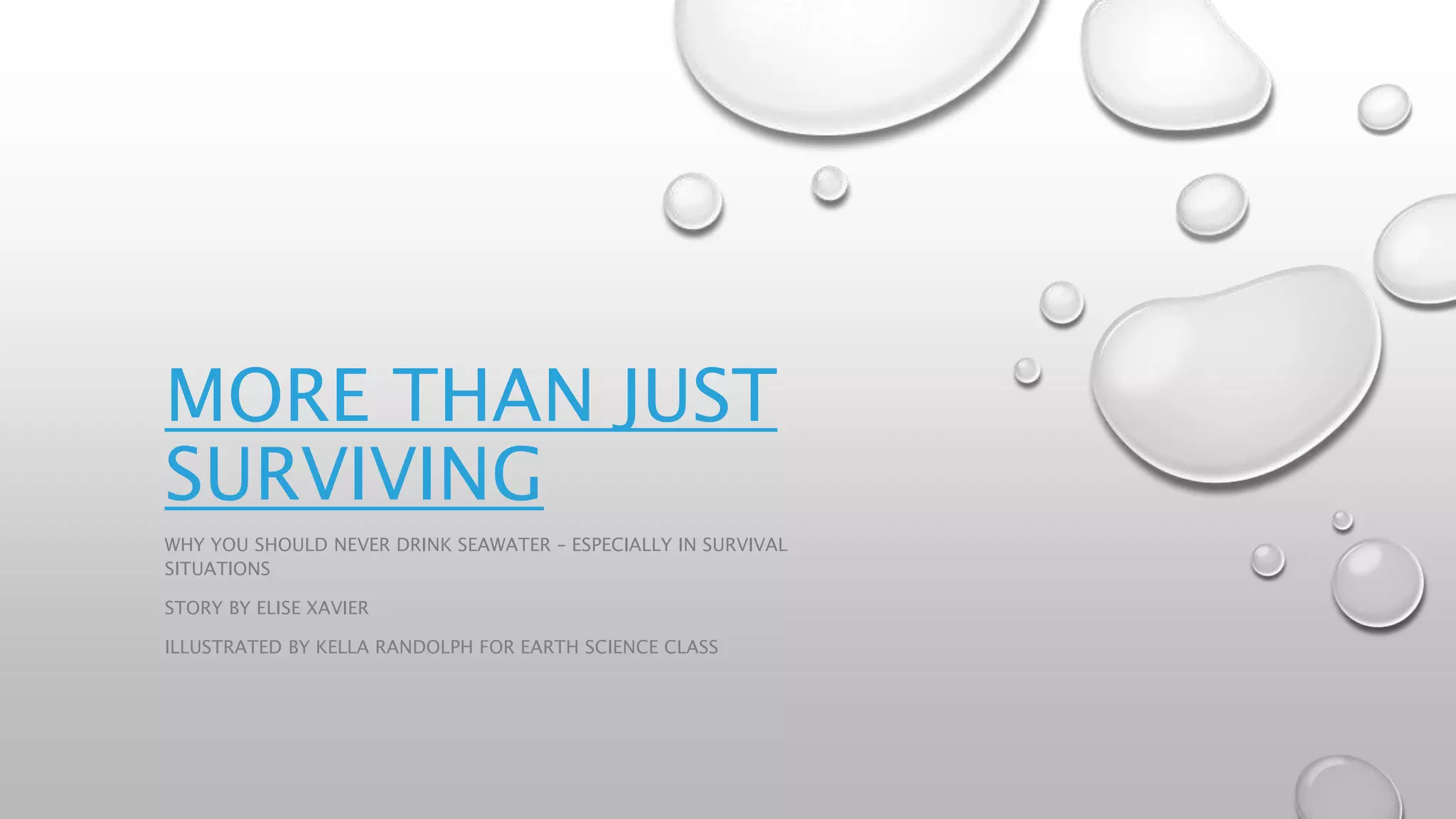 Don't drink seawater | PPTX