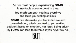 Don't fight the FOMO | PDF
