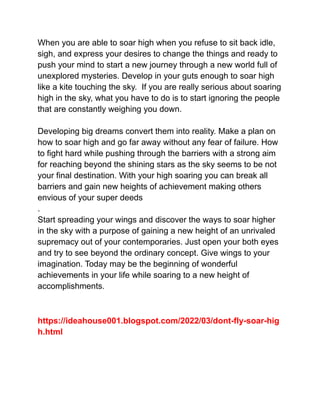 Dont fly soar high.pdf