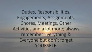Don’t forget YOURSELF | PPT