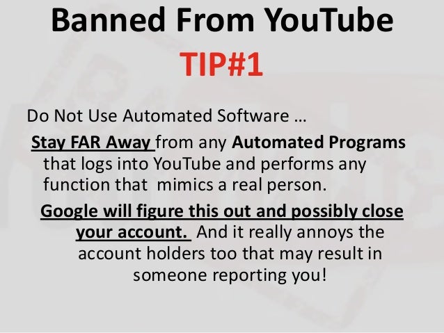 Banned by YouTube!