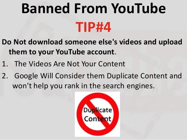 Banned by YouTube!