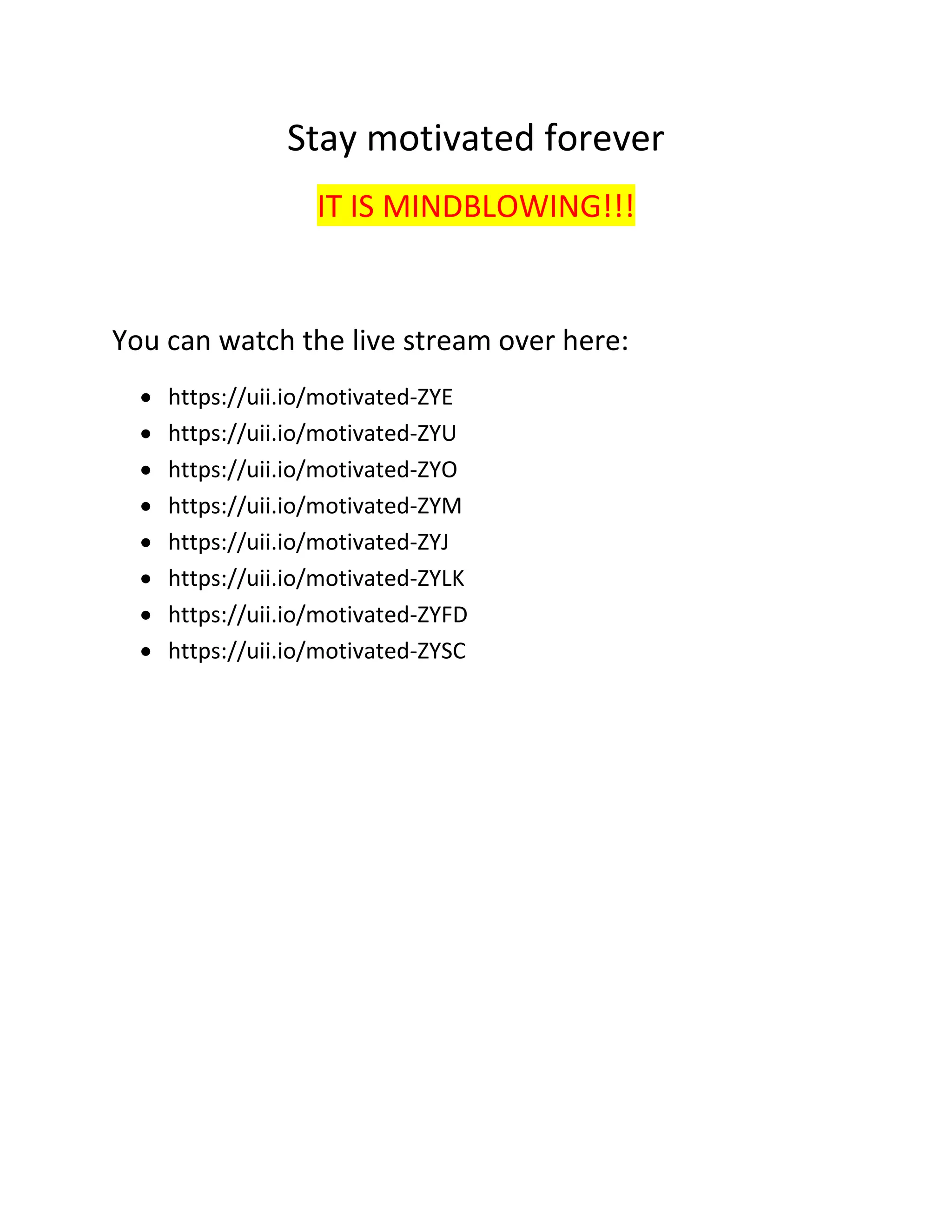Be motivated forever | PDF