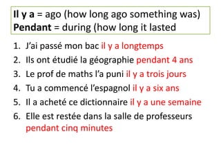 Dont il y a pendant vle | PPTX