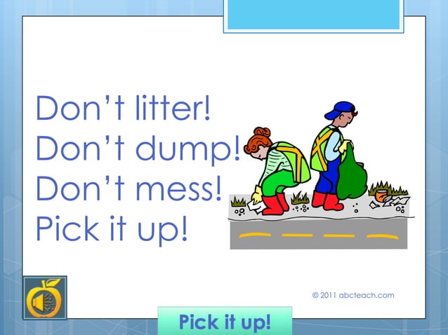 Don't litter | PPTX