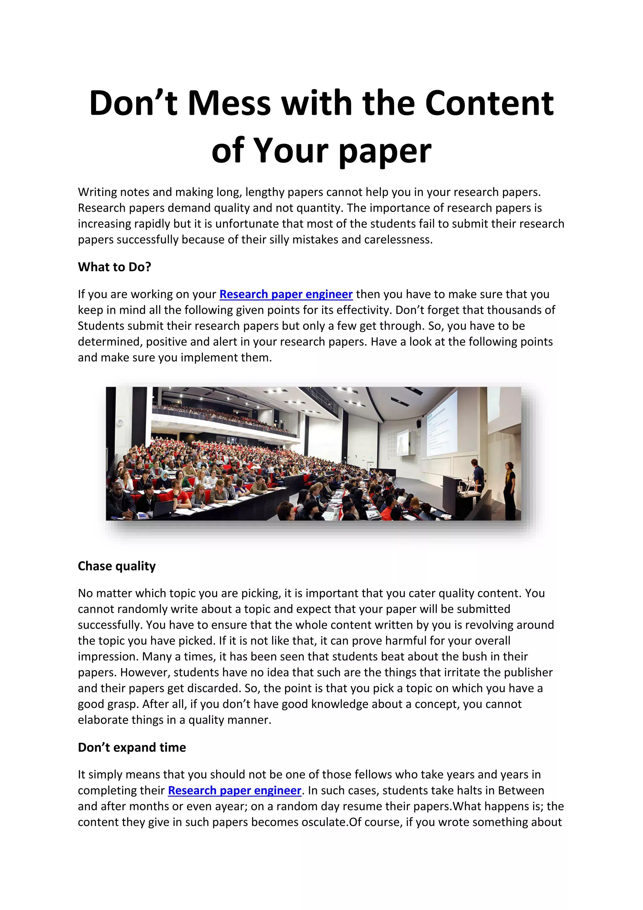 Don’t mess with the content of your paper | PDF
