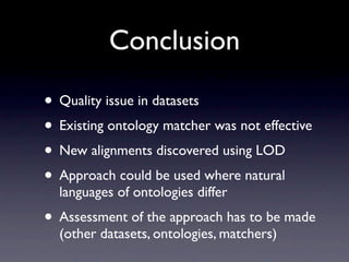 Ontology Alignment using Linked Data | PPT