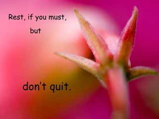 Don’T Quit | PPS