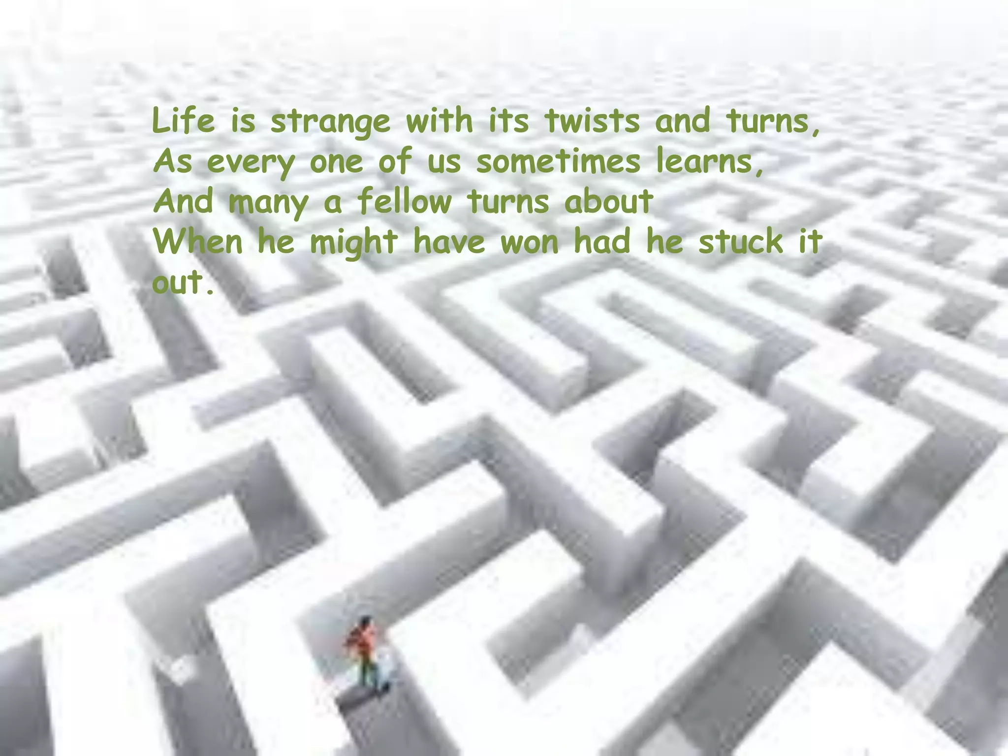 Dont quit poem | PPTX