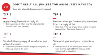 "Don't Reply All" Book Summary | PPTX