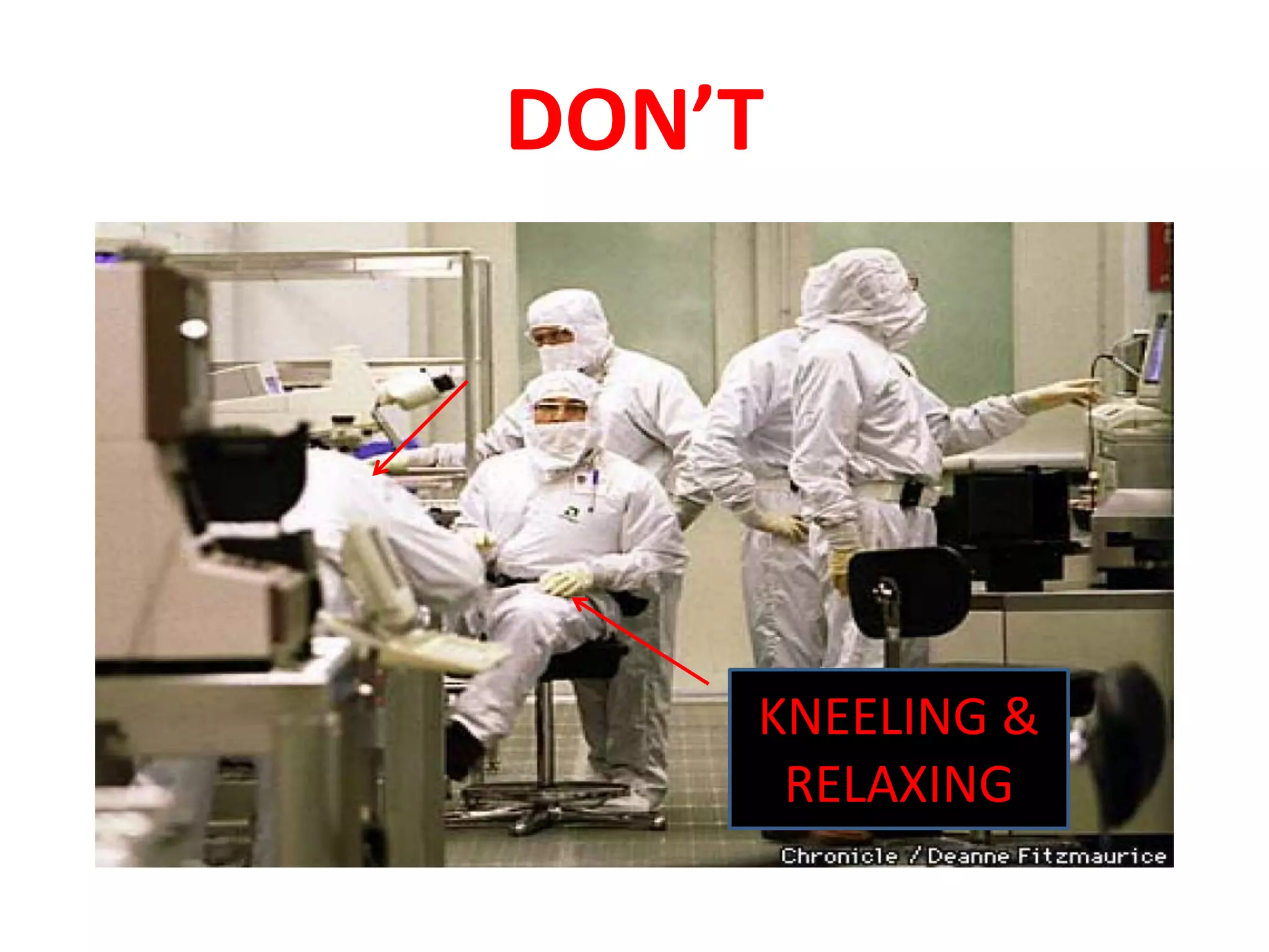 Don'ts cleanroom | PPTX