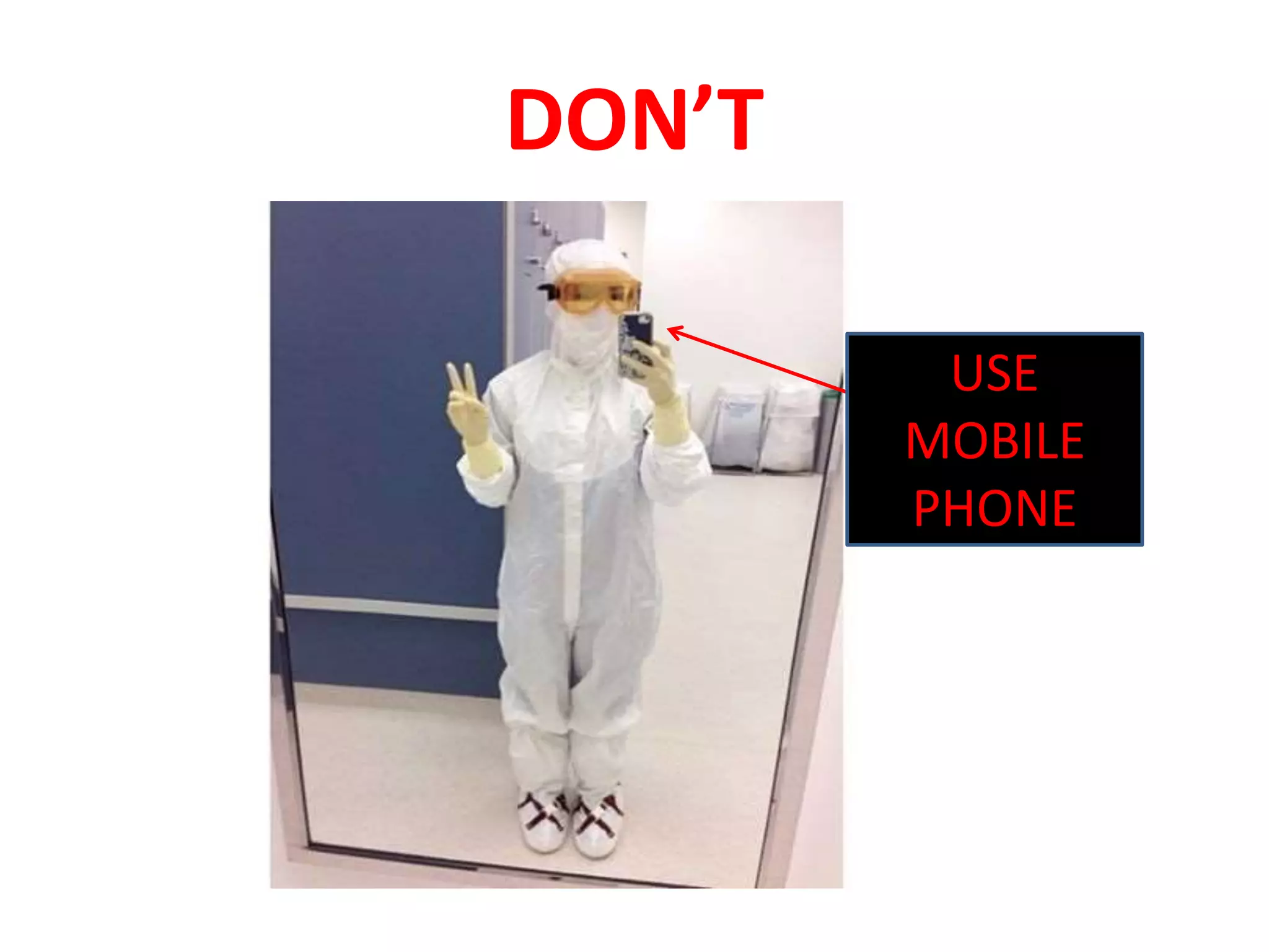 Don'ts cleanroom | PPTX