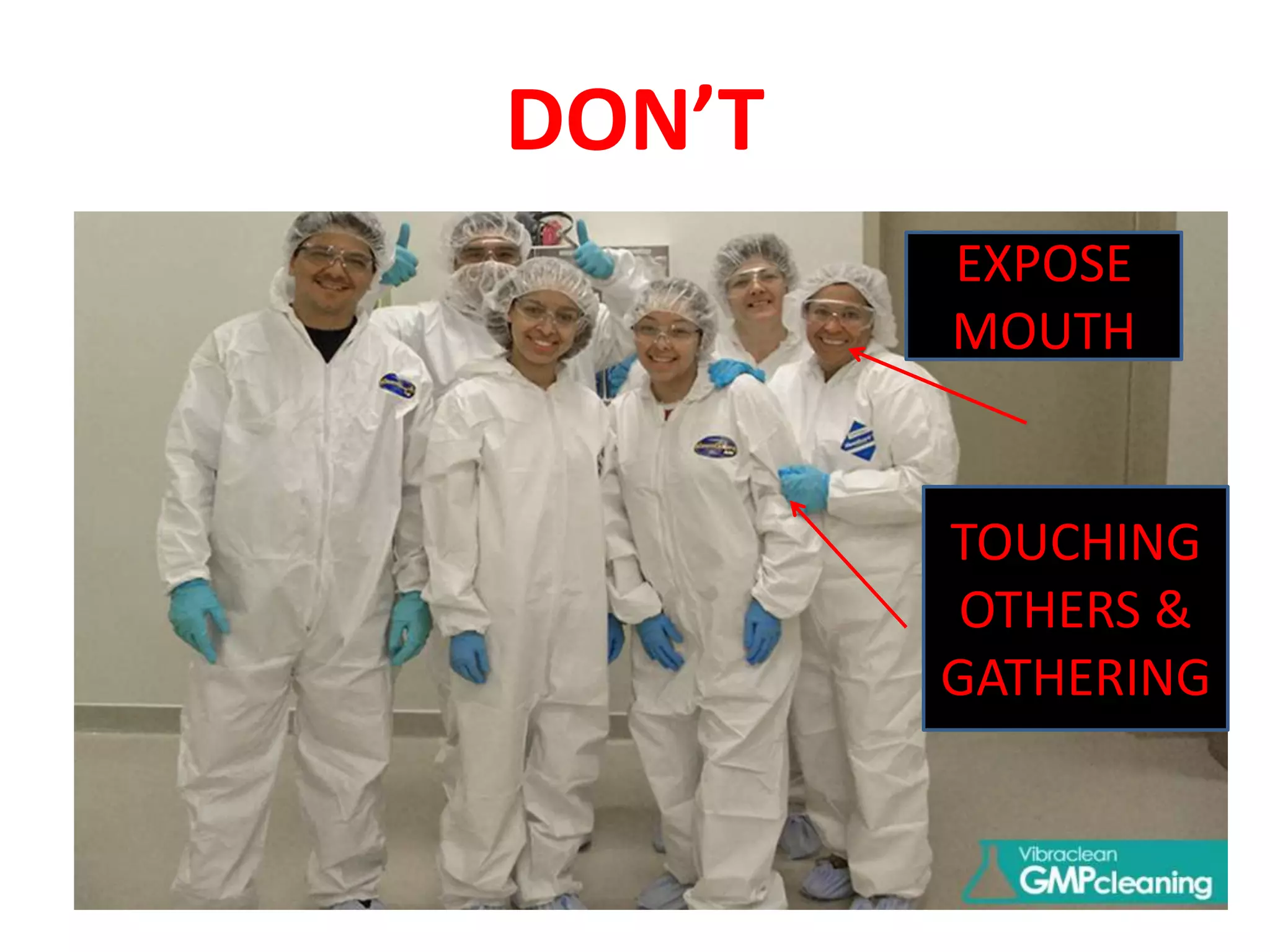 Don'ts cleanroom | PPTX